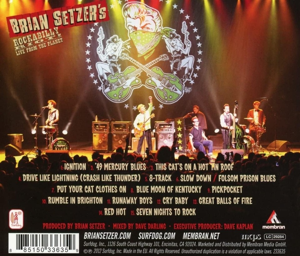 Brian Setzer Rockabilly Riot! Live from the Planet (CD) (UK IMPORT) | eBay