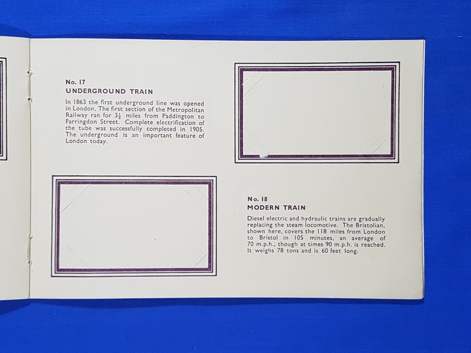 Ty-Phoo EMPTY Album TRAVEL THROUGH THE AGES (1962) + Full set of 24 ...