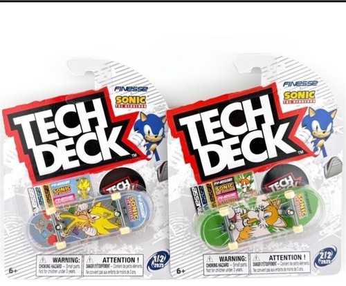 2025 Tech Deck Finesse Sonic the Hedgehog Lot of 2 Fingerboards NEW | eBay