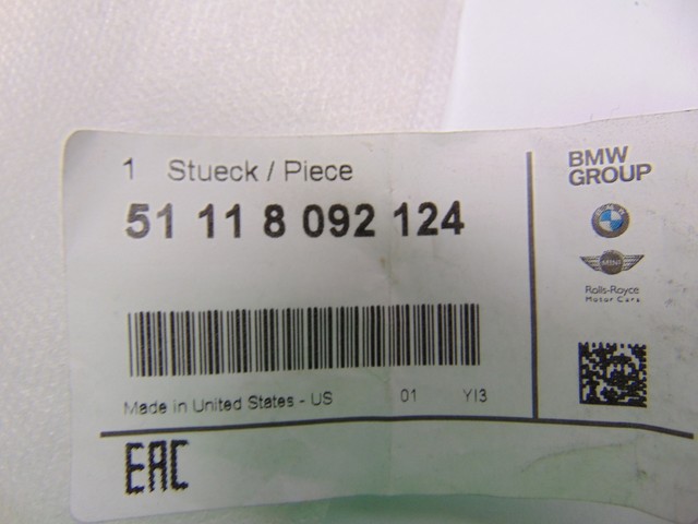 Genuine BMW X5 Series G05 M Front Bumper Tow Cover Left Side ...