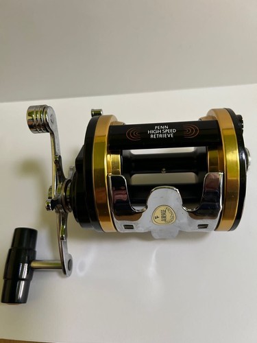 PENN MAG POWER 990 BAITCASTING REEL FISHING USA MADE BLACK GOLD ...