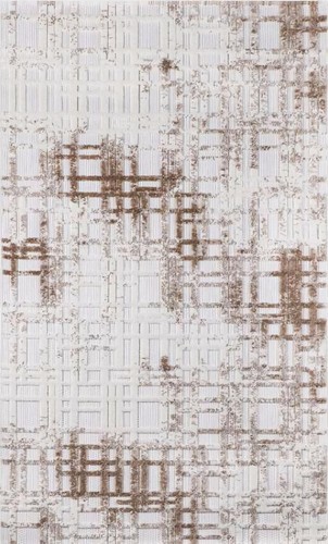 Designer Wohnzimmerteppich Teppich Kurzflor Gradient Beige-Braun Modern ...