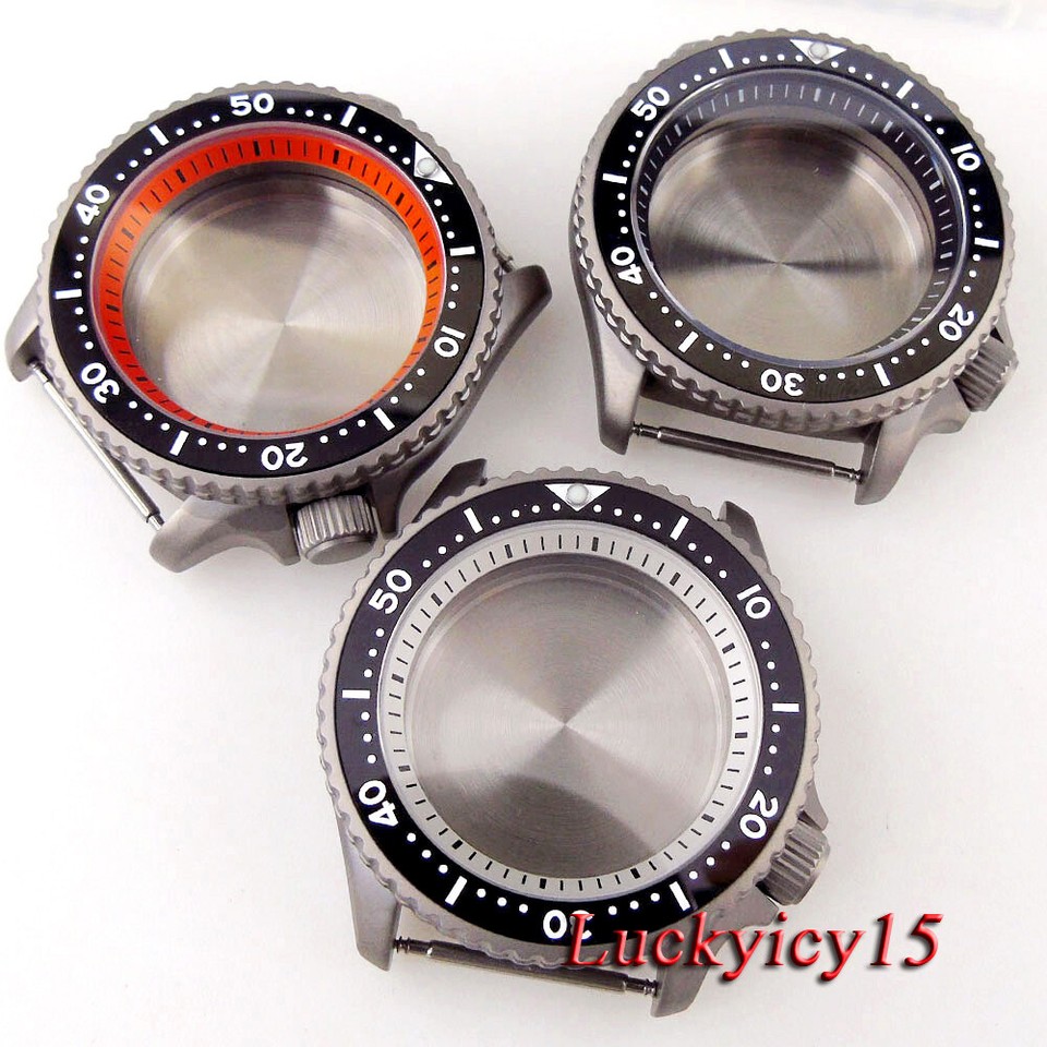 41mm 200m Waterproof Dive Titanium Watch Case For Men Sapphire Glass ...