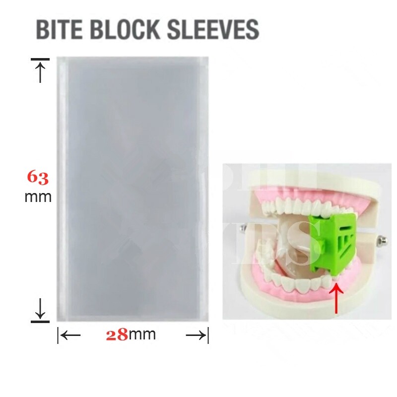 1000pcs Dental Panorama Disposable Bite Block Sleeves cover 63*25/28 ...