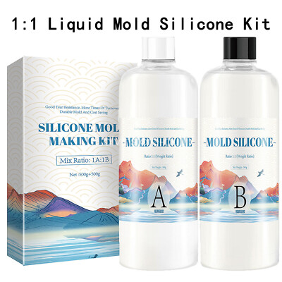 1/2KG Liquid Silicone Rubber Mould Making Kit Condensation-cure Mould ...