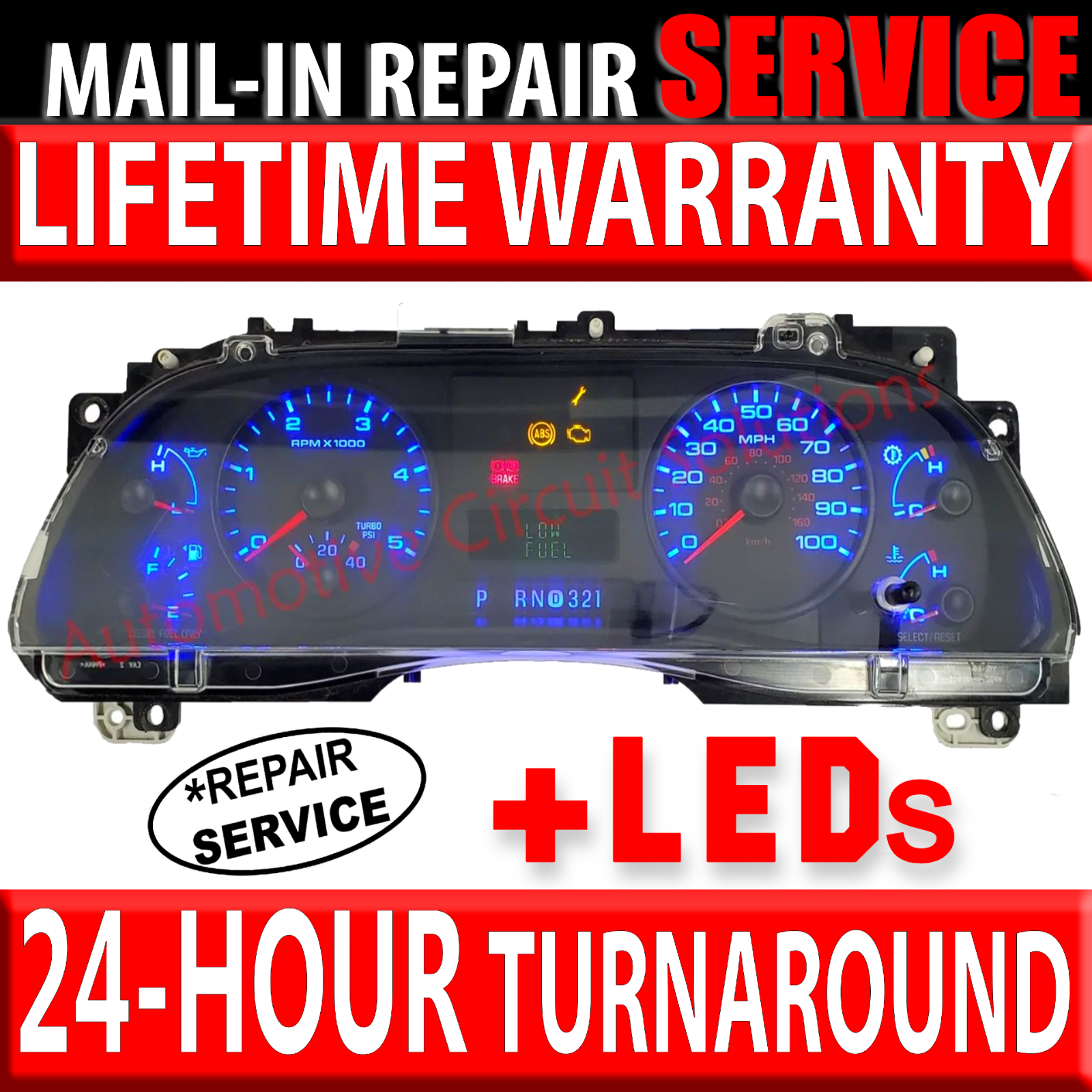 05-07 FORD F-250 Superduty Instrument Gauge Cluster with LEDs [*REPAIR ...