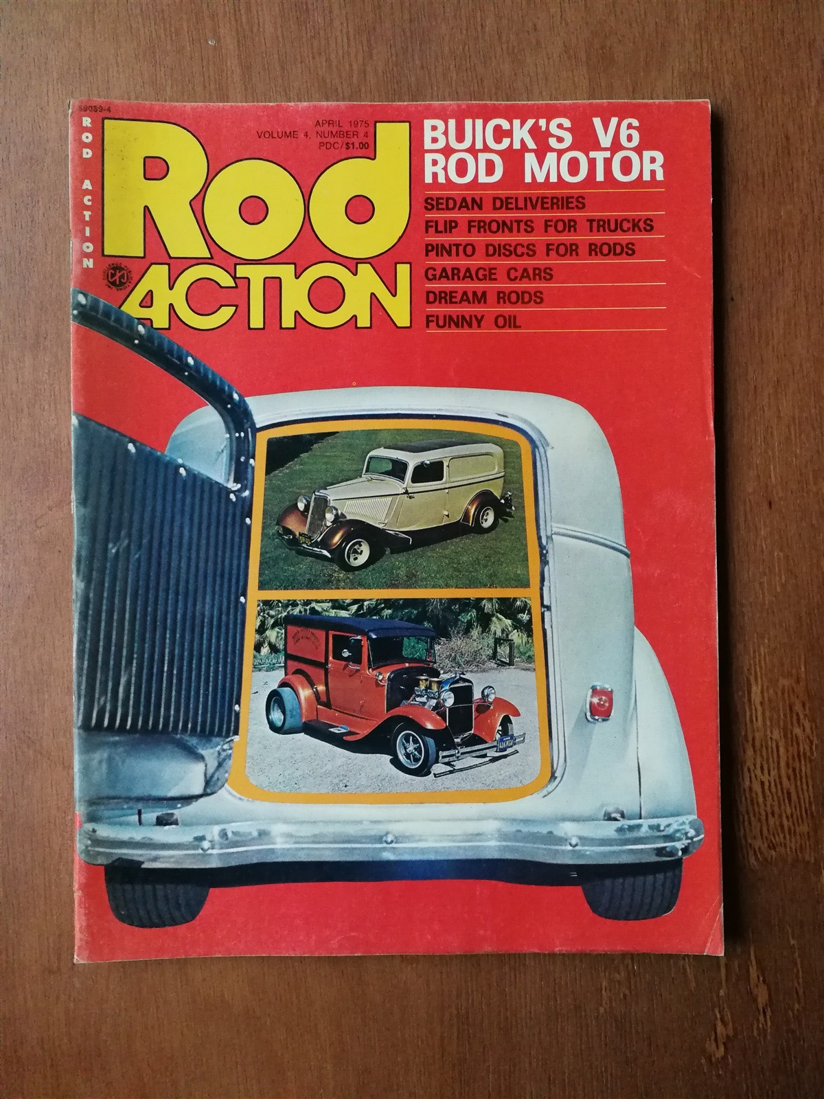 Rod Action Magazine April 1975 Buick V6 - 1929 Ford - Model T ...