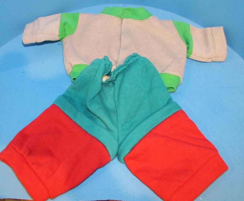 Vtg Cabbage Patch Kids "#31 Sports-Wear" Grey Green Red Blue ...