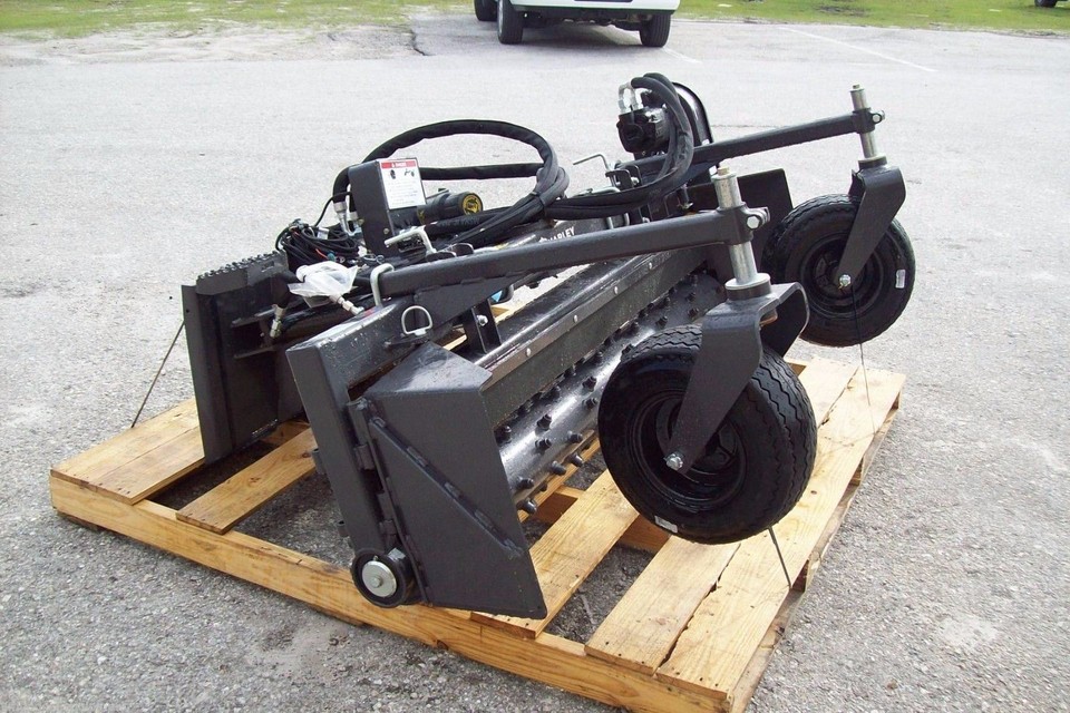 Harley Landscape Power Rake,M7H 7' Hydraulic Angle Set Up For Kubota ...