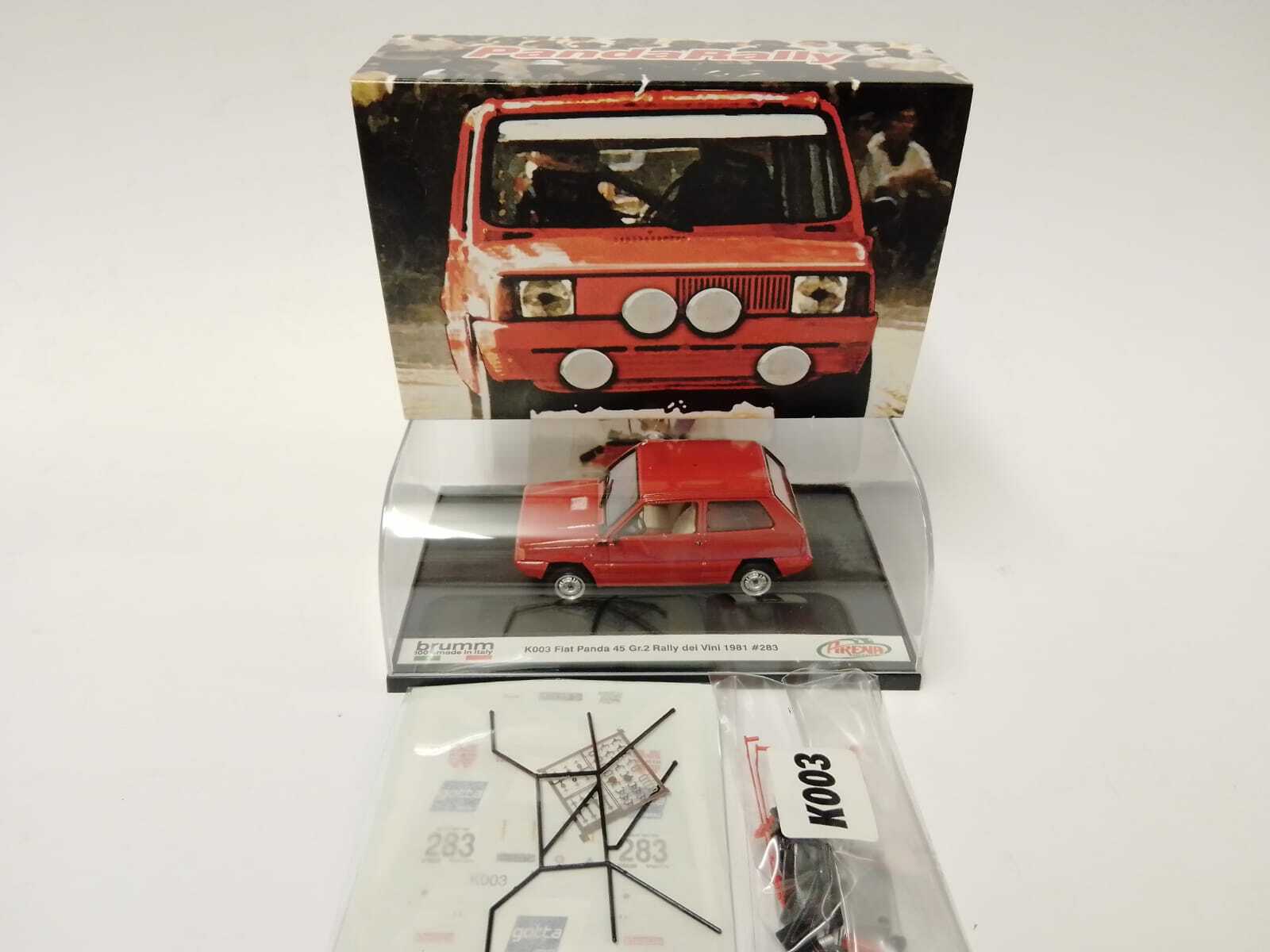 Brumm Fiat Panda 45 GR.2 #283 Grapes Rally Of Wines 1981 1/43 K003 | eBay