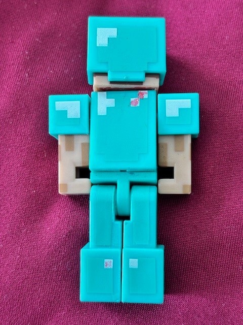 Minecraft Toy Lot (28 pcs) –Steve, Alex, Zombie, Diamond Armor, Blocks ...