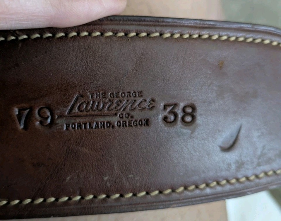 Vintage George Lawrence Co. Portland Oregon Ammunition Leather Belt Sm ...