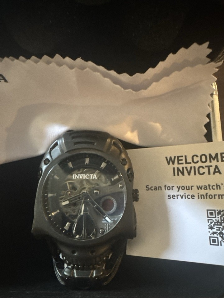 Invicta artist skull 48mm automatic skeletonized bracelet watch | eBay UK