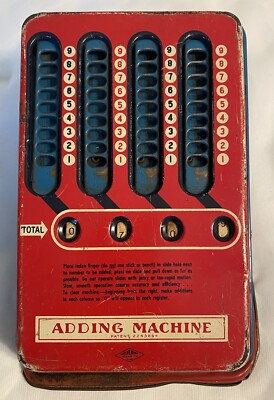Vintage 1940’s Adding Machine By Wolverine Supply & Mfg Made In The USA ...