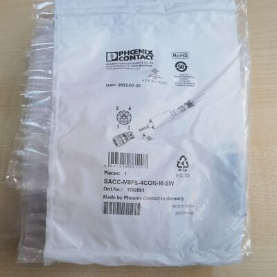 FOR Phoenix Contact Sensor connector plug 1506891 SACC-M 8FS-4CON-M-SW ...