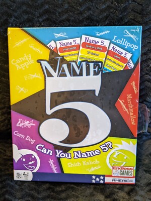 NEW Name 5 Can You Name 5? Board Game By Endless Games Sealed | eBay