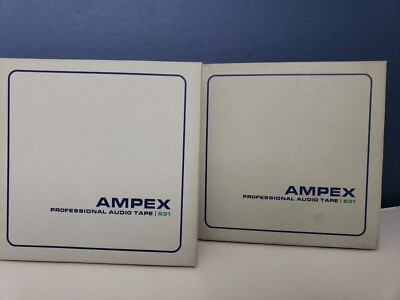 Lot of 2 AMPEX 631 Professional Audio Reel-to-Reel Tapes in Boxes -Pre ...
