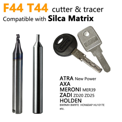 F44 T44 Compatible with Silca Matrix Key Cutting Machine for ZD25 MER39 ...