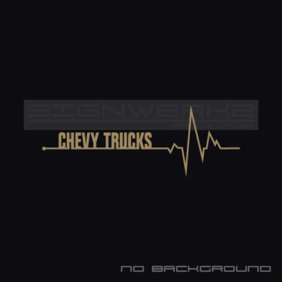 Chevy Trucks Heart Beat Pulse Decal Racing American silverado Chevrolet ...