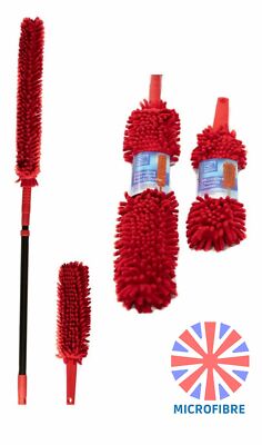 Telescopic Microfibre Duster Extendable Long Feather Hand Cleaning ...