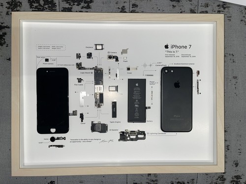 Disassembled iPhone 7 Teardown With Frame, Deconstructed iPhone Art ...