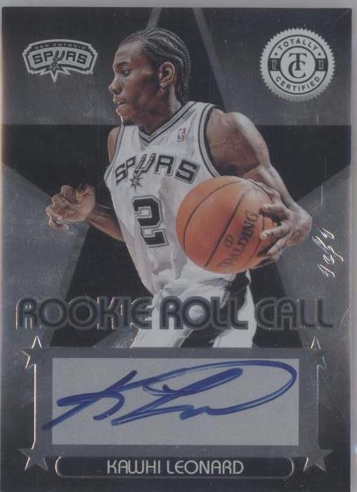 2012-13 Totally Certified - Rookie Roll Call Kawhi Leonard #1 Black /1 ...