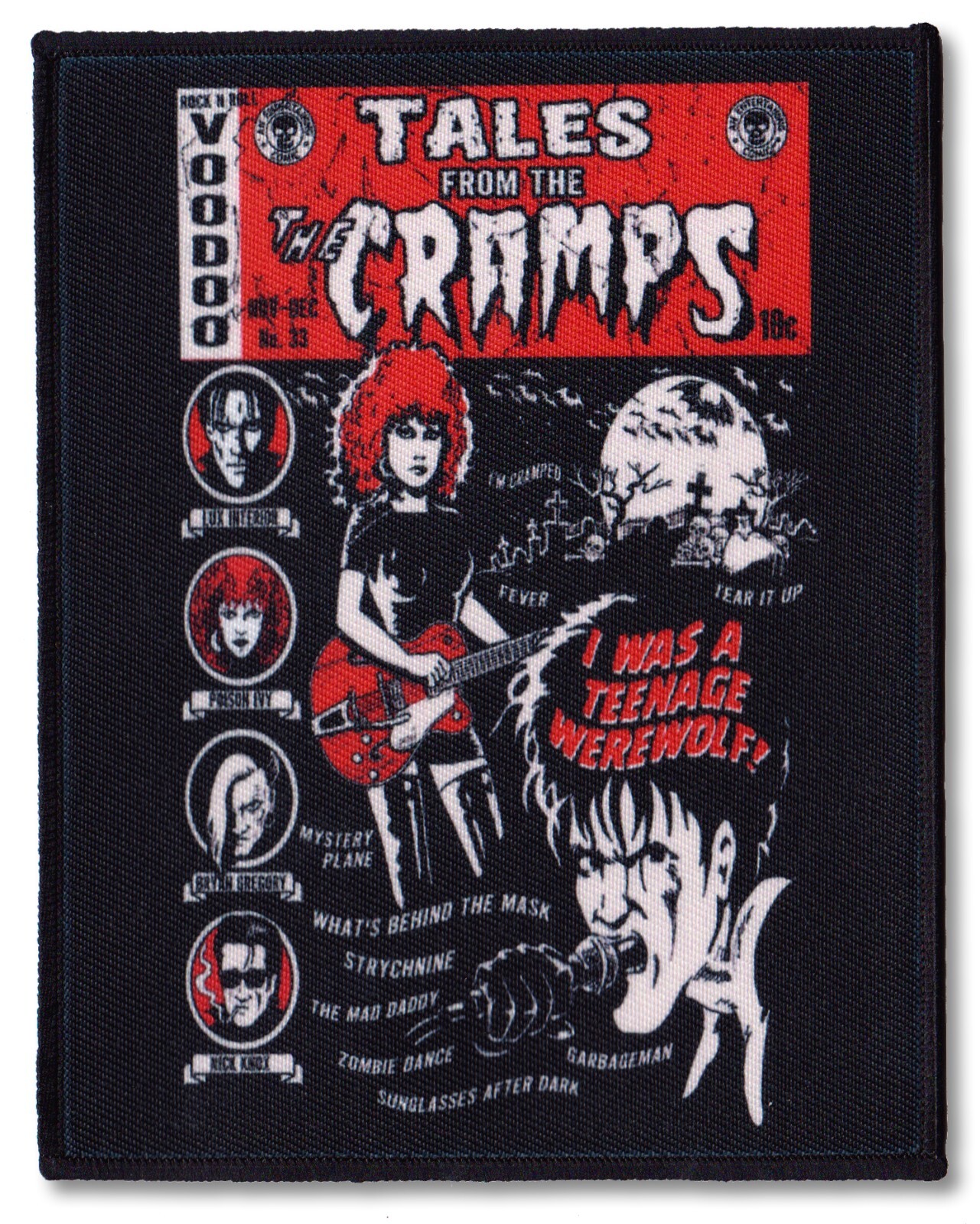 The Cramps Psychobilly Sew-on Patch Vince Ray Comic Garage Punk | eBay