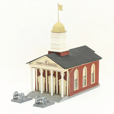 Custom Finished HO Scale County Courthouse Model Railroad Building 1:87 ...