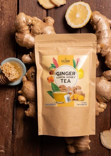 Sweet Sour Ginger Honey Lemon Tea 10bag Instant Powder Beverage Herbal ...