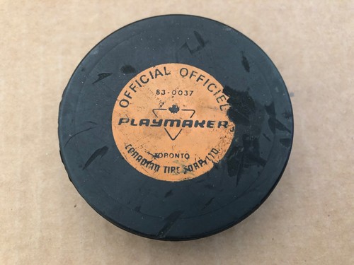Vintage OFFICIAL PLAYMAKER Toronto Canadian Tire Corp Hockey Puck 83 ...