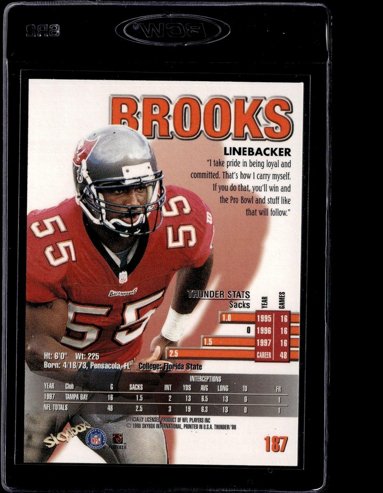 1998 SkyBox Thunder #187 Derrick Brooks | eBay