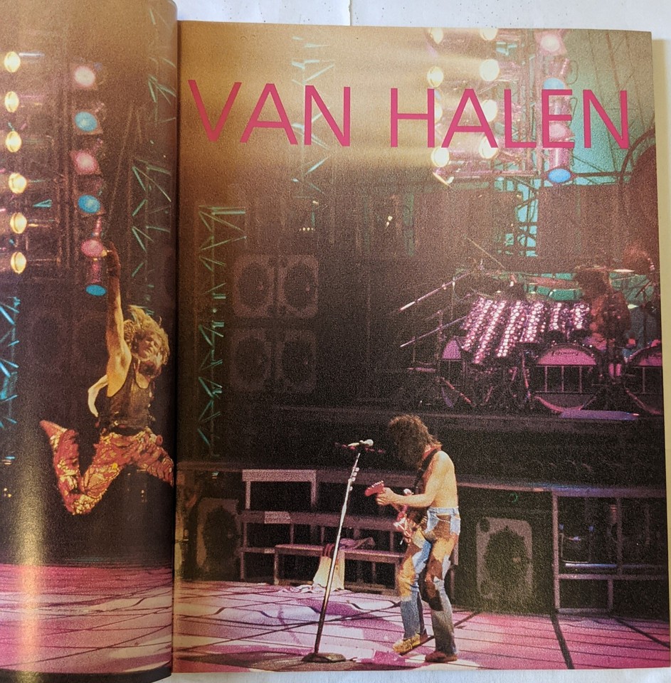 Van Halen By Philip Kamin & Peter Goddard Rare 1984 Book Of David Lee ...