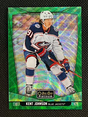 2024-25 O-Pee-Chee Platinum emerald surge - KENT JOHNSON #9/10 - Blue ...