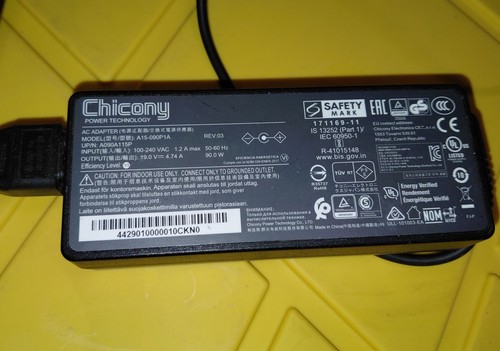 Genuine Chicony AC Power Adapter Charger A15-090P1A 19V 4.74A 90W w ...