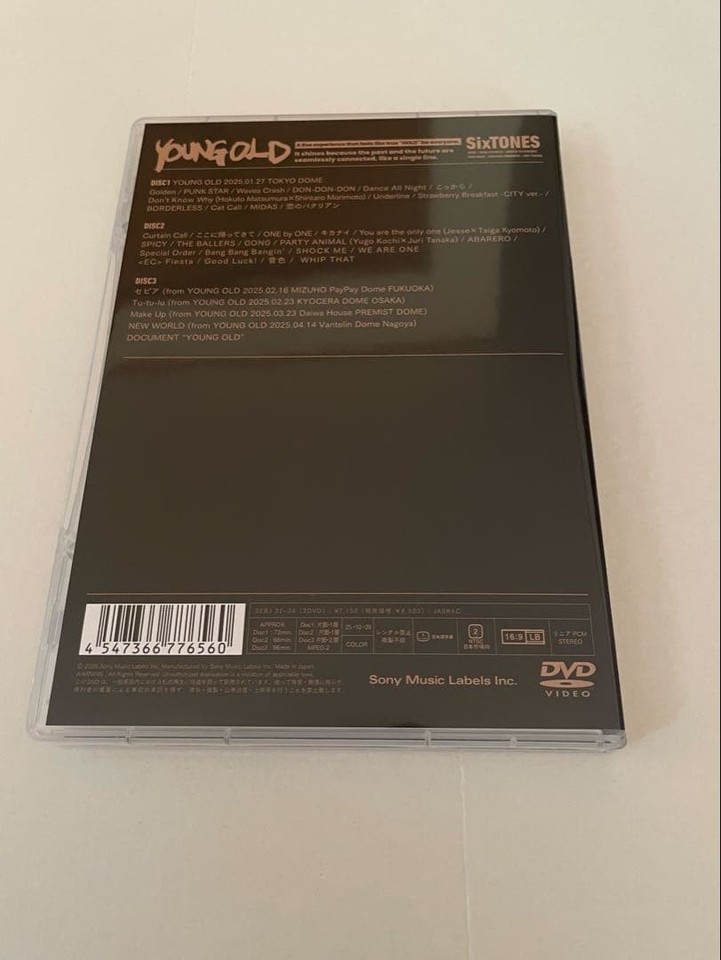 SixTONES YOUNG OLD〈3 set〉 DVD Y8 | eBay