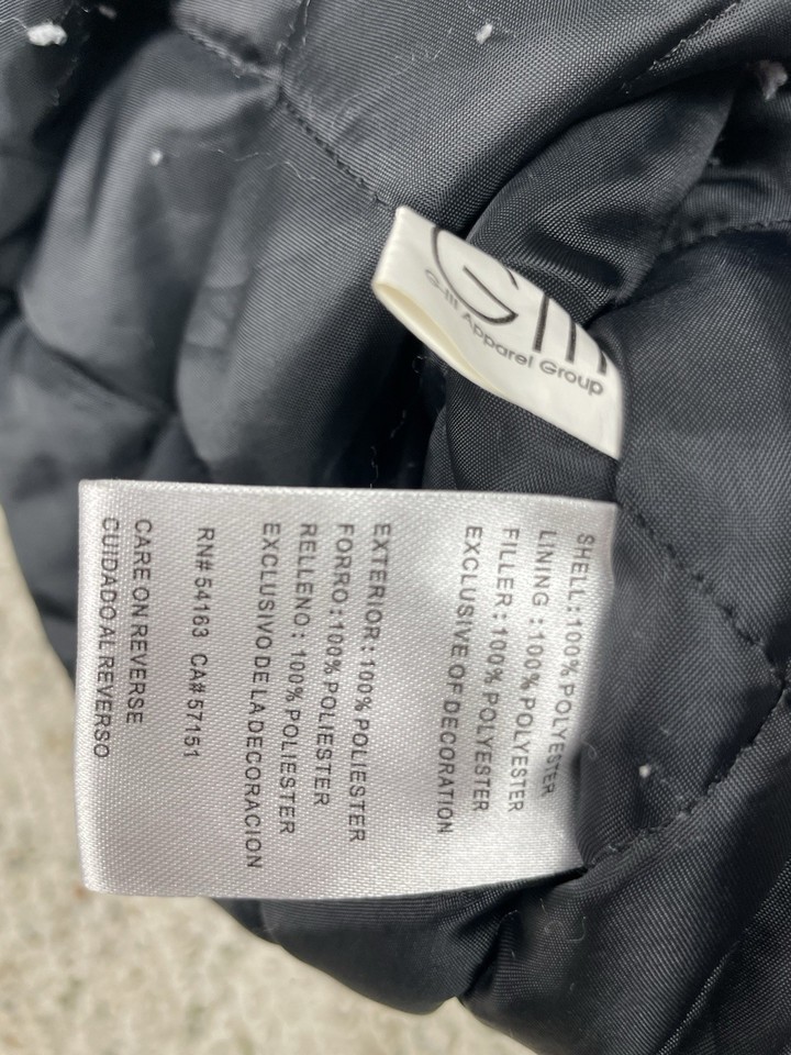 Sz Small Women’s GIII Carl Banks Nebraska Cornhuskers Full Zip Puffer ...