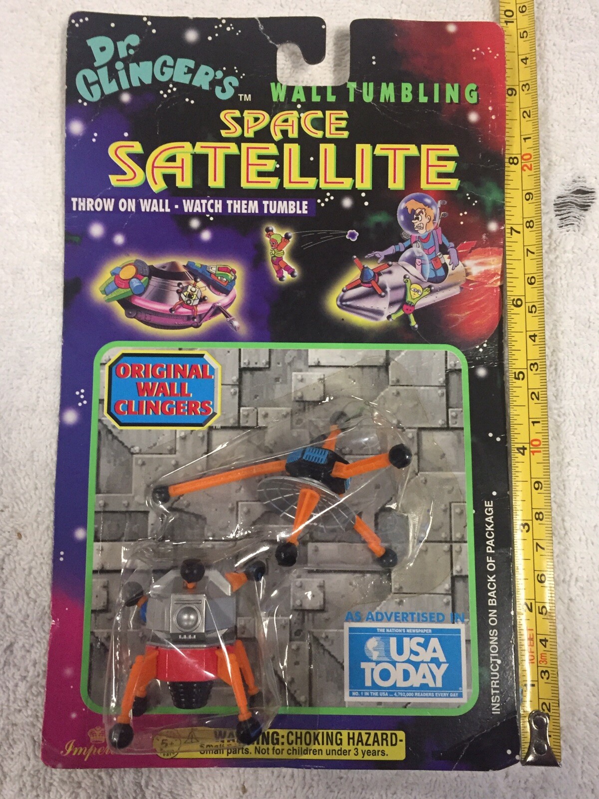 Vintage Dr. Clinger's Space Satellite NEW SEALED Wall Clingers Imperial ...