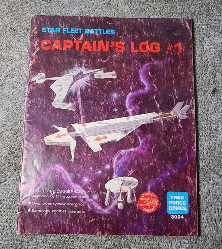 Star Fleet Battles Captain's Log #1 1983 Sci Fi Task Force Games Module ...