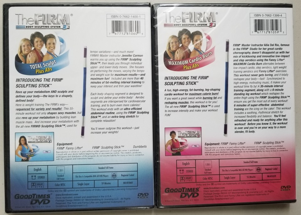 The Firm - Total Sculpt & Maximum Cardio - DVD Jen Carman NEWSealed | eBay