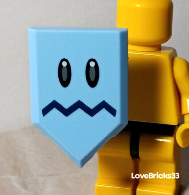 New LEGO Shield Light Blue MEH Whatever Say it with Expression No More ...