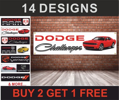 dodge challenger banner dodge challenger sign pvc garage workshop dodge ...