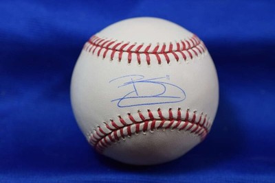 Brett Gardner MLB Authentic COA Autograph Major League OML Signed ...