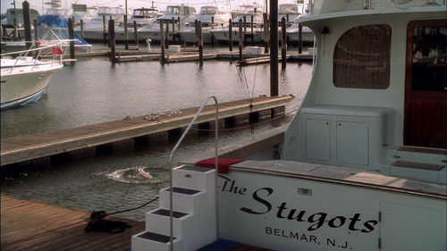 THE SOPRANOS ITALIAN THE STUGOTS BELMAR NJ MOB BOAT NAME DECAL STICKER ...