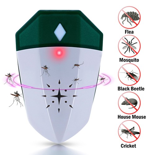 Ultrasonic Pest Repeller Control Electronic Repellent Rodents Bug Rat ...