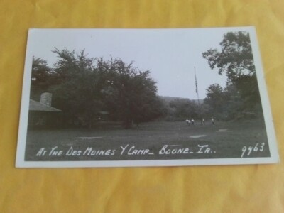 RARE 1949 RPPC POSTCARD DES MOINES Y CAMP BOONE IOWA | eBay