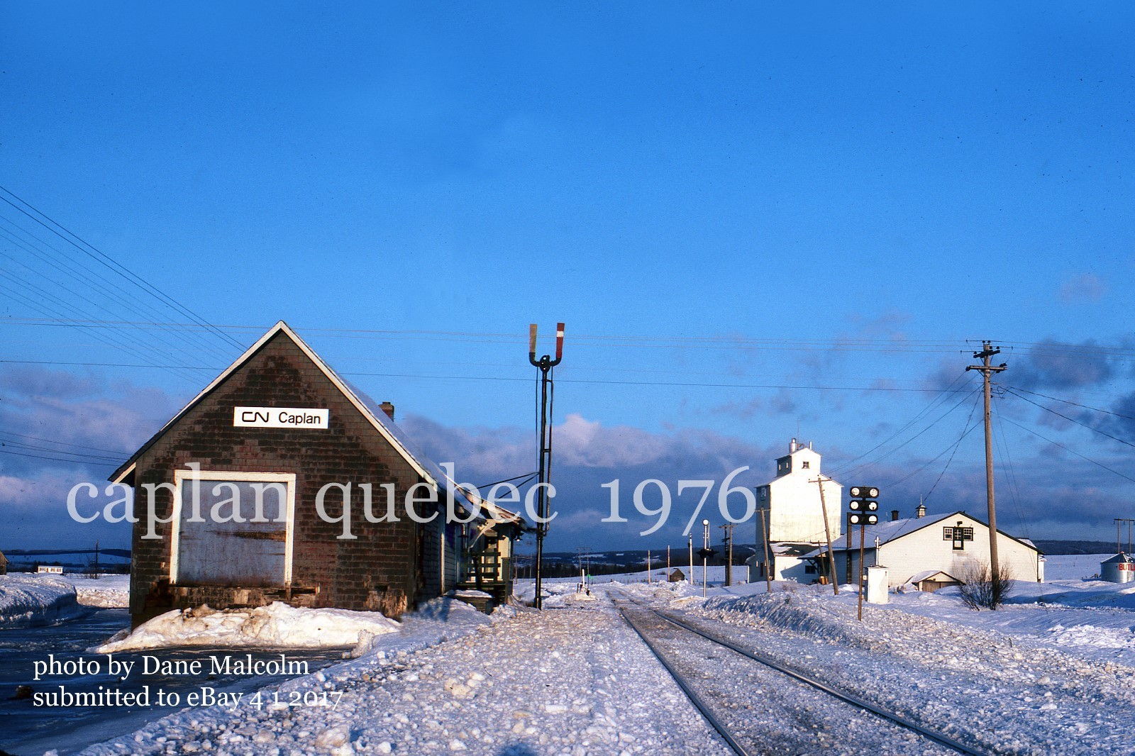 Canadian National Rwy Caplan Quebec 1976 ***** Packet of 7 photos ...