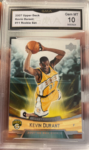 2007 Upper Deck Box Rookie Kevin Durant Seattle Supersonics 10 GEM MINT ...