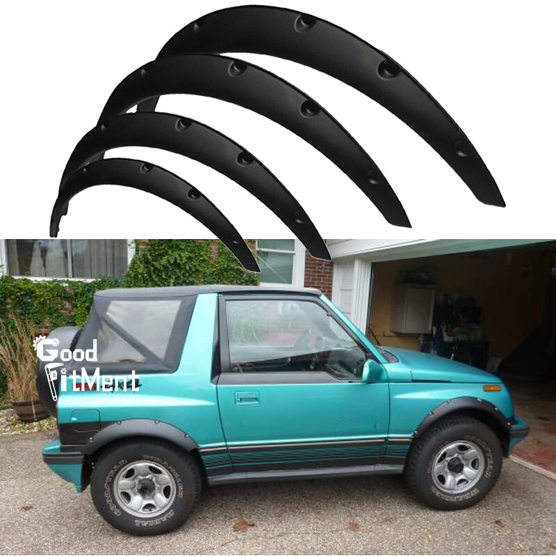 For Geo Tracker LSi 1989-1997 3.5" Fender Flares Wheel Arch Extra Wide ...