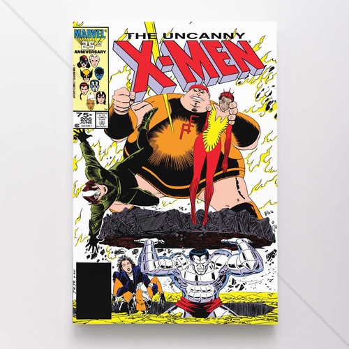 Uncanny X-Men Poster Canvas Vol 1 #206 Xmen Marvel Comic Book Art Print ...