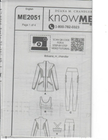 Know Me by mimi G Sewing Pattern ME2051 Misses Jacket Bra Top Leggings ...